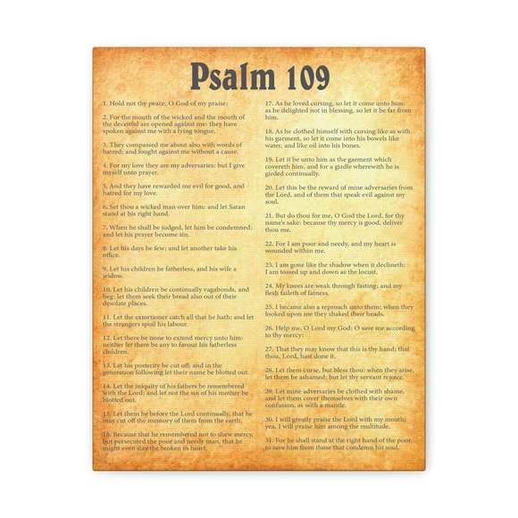 Express Your Love Gifts | Art | Scripture Sign Psalm 9 Chapter Gold Bible Canvas Christian Wall ...